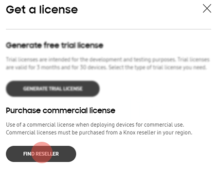 Get a license | Samsung Knox Documentation